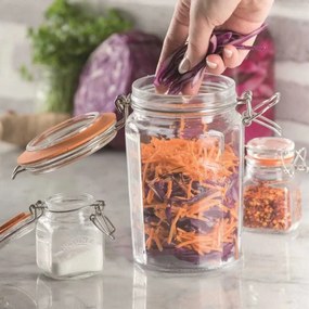 Kilner zavařovací sklenice s klipem 0,95 l fasetový design, 0025.734