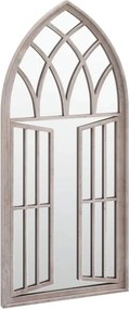 Zahradní zrcadlo pískové 100 x 45 cm železo pro použití venku 318361