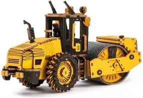 RoboTime dřevěné 3D puzzle Silniční válec / od 8 let / 149 dílků / Obt