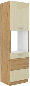 Kuchyňská skříň Artisan 60 DP-210 2F Barva dvířek krém lesk