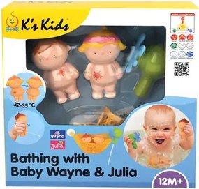 K'S KIDS Sada do koupele Wayne a Julie / Hračka do vany / 2 panenky +