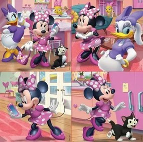 EDUCA Puzzle Minnie a Daisy 4v1 / (12  16  20  25 dílků) / od 3 let