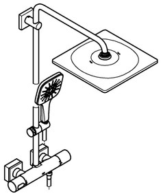 GROHE 26649000 - Sprchový systém RAINSHOWER SMARTACTIVE 310 × 310 mm chrom