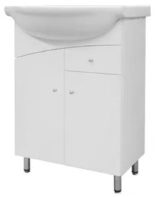 A-Interiéry Koupelnová skříňka s keramickým umyvadlem Uno 65 ZV - uno 65zv