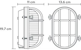 Lucide 11891/20/30 - Venkovní nástěnné svítidlo DUDLEY 1xE27/40W/230V IP65