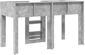 Patrová postel pro děti Betonově šedá 75 x 190 cm 3410470