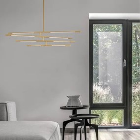 LED lustr Raccio 84 zlaté
