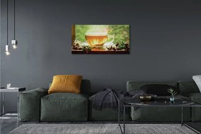 Obrazy na plátně čaje byliny horké 125x50 cm