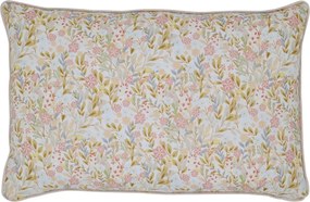 Růžovo-modrý povlak na polštář s květy Aix Wild Flowers - 35*50 cm