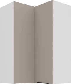 ARIA lb | horní kuchyňská skříňka 60x60 GN-90 2F (90°) rohová s policemi | VYSOKÁ | 60x60 cm | bílá/béžová