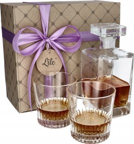 Karafa sklenice na whisky 0,7 l dárková sada pro dědečka otce strýce