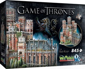 3d puzzle wrebbit 3d puzzle hra o trůny: the red keep 845 dílků