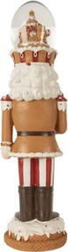 Perníkový Louskáček Nutcracker s LED světýlky - 14*13*48 cm / 3*AA