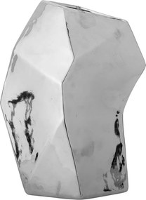 Váza z kameniny ve stříbrné barvě (výška 23 cm) Dimona – Bloomingville