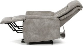 Polohovací křeslo šedé, elektrické TV-Q8575 GREY3