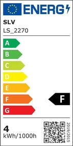 LA 228412 DASAR FLAT LED 230V česaná ocel 230V LED 4.3W IP67 3000K - BIG WHITE (SLV)