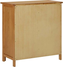 Skříňka 70 x 35 x 75 cm masivní dubové dřevo 289188