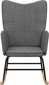 Houpací křeslo tmavě šedé textil 328008