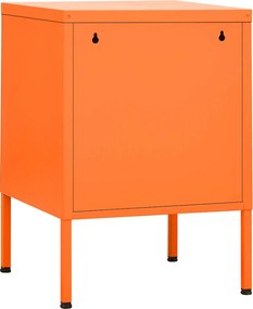 Noční stolky 2 ks oranžová 35 x 35 x 51 cm ocel 3095208