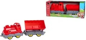 BIG Power Worker 55784 Mini vláček s vagónem 45 cm červená / od 2 let