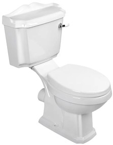 Aqualine ANTIK WC kombi retro + sedátko, bílá AK107-01