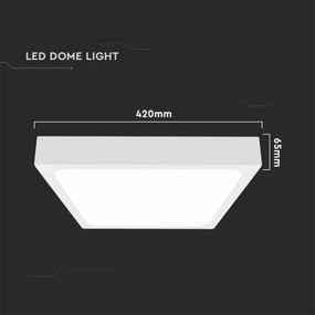 LED Koupelnové stropní svítidlo LED/30W/230V 6500K IP44 42x42 cm bílá