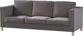 Potah na pohovku IKEA Karlanda 3-místná nerozkládací, krátký barva hnědá látka sametová