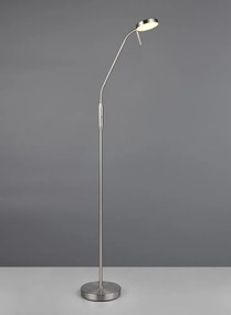 LED stojací lampa ve stříbrné barvě (výška 160 cm) Moreno – Reality