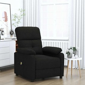 Masážní křeslo černé textil 289674