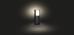 PH 16473/93/P0 Hue White venkovní sloupkové svítidlo Philips Turaco 16473/93/P0 antracitové, 2700K, 40cm - PHILIPS HUE (915003761502)