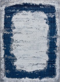 Kusový koberec Core A004 Frame blue/grey, 160x220, modrá, chodba / predsieň, Dywany Łuszczów
