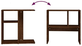 Odkládací stolek Hnědý dub 50x30x50 cm kompozitní dřevo - Default Title