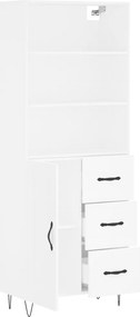 Skříň highboard bílá 69,5 x 34 x 180 cm kompozitní dřevo 3190013