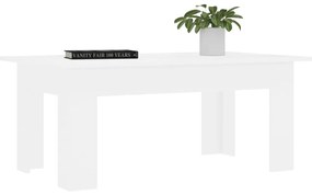 Konferenční stolek bílý 100 x 60 x 42 cm dřevotříska - Default Title