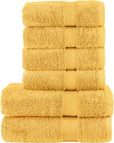 6dílná sada ručníků Premium SOLUND zlatá 600 g/m² 137559