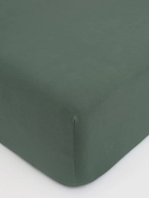 MK Lůžkoviny Jersey prostěradlo Classic 120 × 200 cm - olivová
