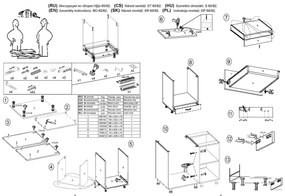 Dolní kuchyňská skříňka pro vestavnou troubu VITO - 60x82x56 cm - dub medový