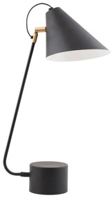 House Doctor Černá kovová stolní lampa Club 54 cm