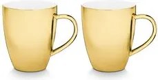 vtwonen Gold set 2 hrnků 400 ml - zlaté (Designové zlaté hrnky v objemu 400 ml)