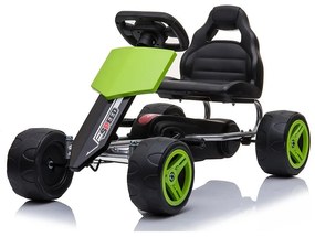 Dětská šlapací motokára Go-kart Baby Mix Speedy zelená Zelená