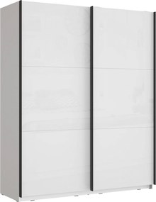 XXXLutz SKŘÍŇ S POSOUVACÍMI DVEŘMI, bílá, vysoce lesklá bílá, 170,3/209,7/61,2 cm home24 - Šatní skříně - 000687018621