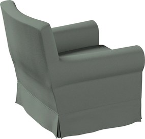 Potah na křeslo IKEA Ektorp Jennylund barva zelená látka pletený vzor
