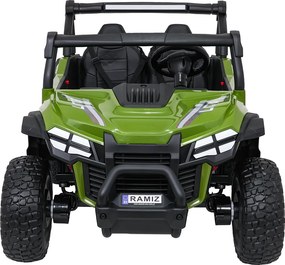 Ramiz Elektrická bugina Gravity pro děti zelená + pohon 4x4 + dálkové ovládání