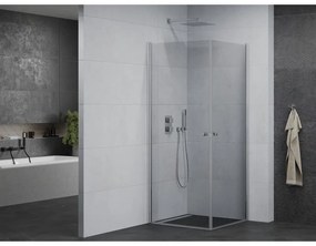 Mexen Pretoria DUO sprchový kout 80x80cm, 6mm sklo, chromový profil-čiré sklo, 852-080-080-02-00