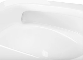 Rea Dexter, závěsná WC mísa Rimless Tornado 515x365x350 mm + WC sedátko z duroplastu, bílá lesklá, REA-C1278