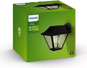 Philips Alpenglow 16495/30/PN černá / Venkovní nástěnné svítidlo / E27