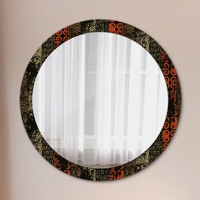 Kulaté dekorativní zrcadlo Grunge abstract vzorec fi 90 cm