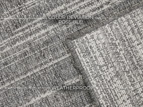 ELLE Decoration, Kusový koberec Gemini 105543 Silver z kolekce Elle – na ven i na doma, 120x170, šedá, chodba / předsíň