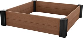Curver Vyvýšený záhon - Vista Modular 121,5 x 121,5 x 27 cm, hnědý