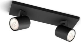 Philips - LED RGBW Stmívatelné bodové svítidlo RUNNER 2xGU10/6,5W/230V černá